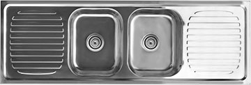 Drop-In 1500 Sink (Incl 90mm) - Bathroom Shop