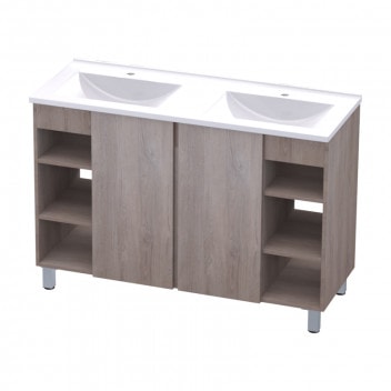 LATINO 1200 FLOOR UNIT - MADURA OAK (No Basin) - Bathroom Shop