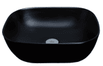 Gio Lilly Elliptical Counter Top Basin Black - Bathroom Shop